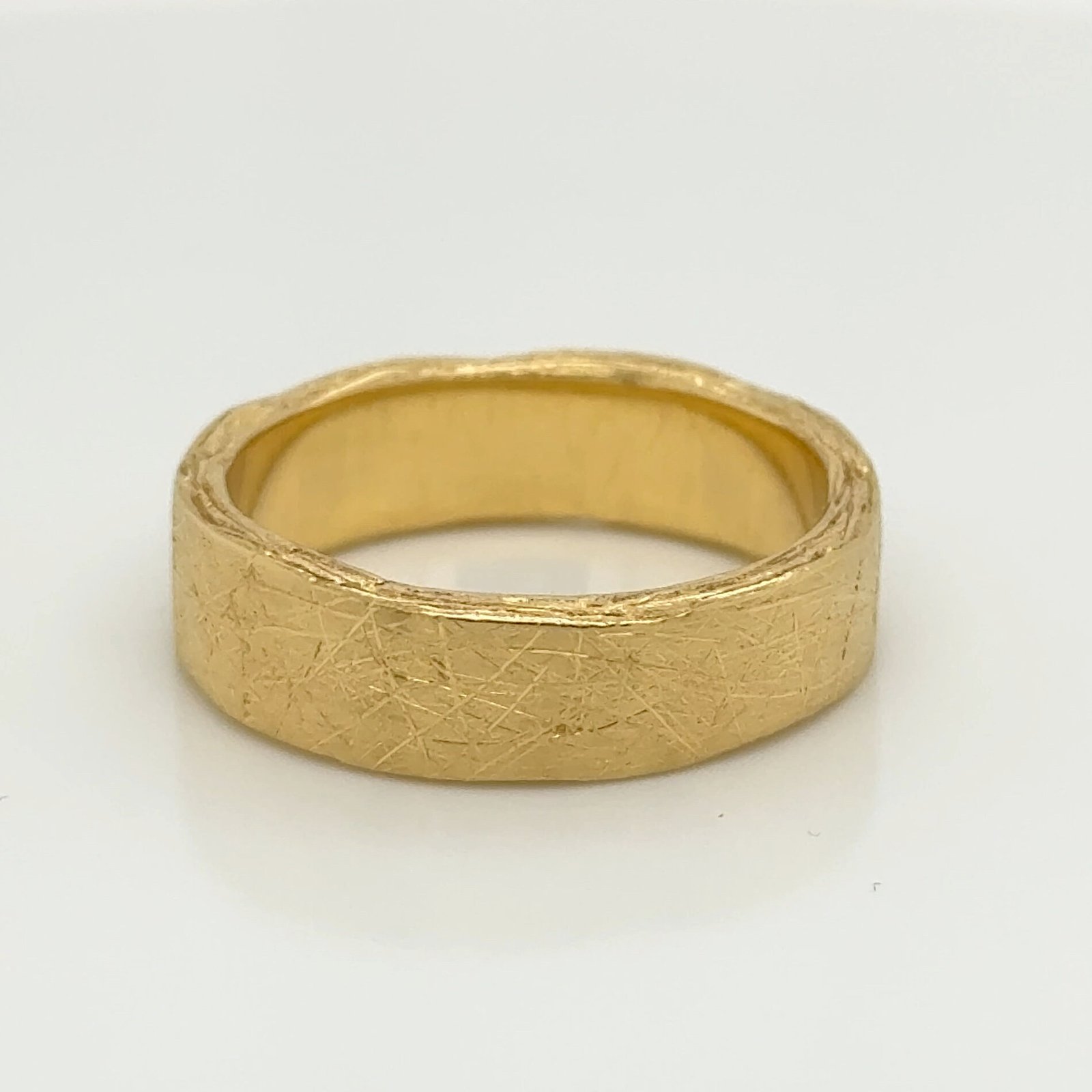 22K Handcrafted Textured Band - JC Jewelers